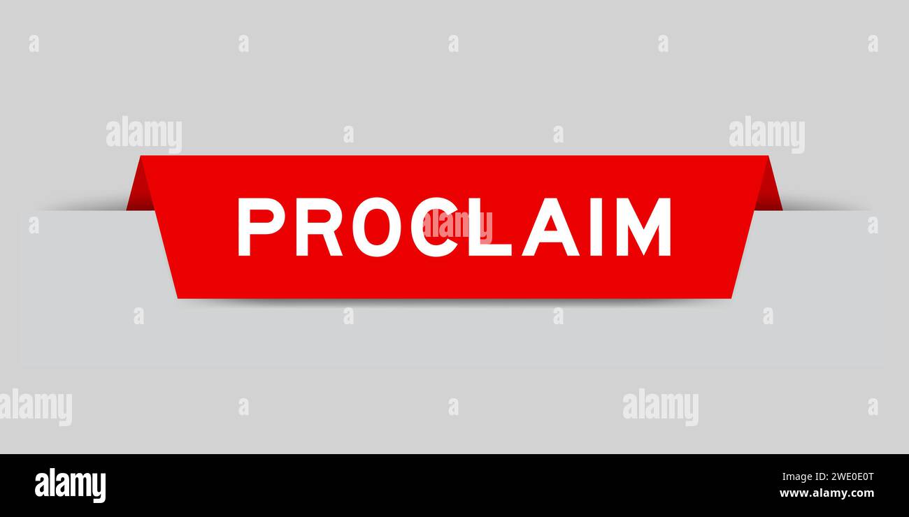 Proclamation of the word Stock Vector Images - Alamy