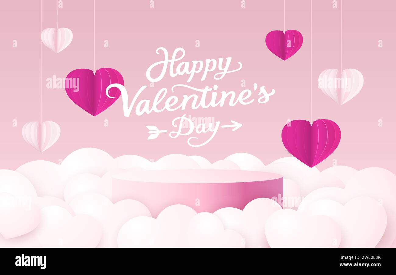 Valentines day sale podium Stock Vector Images - Alamy
