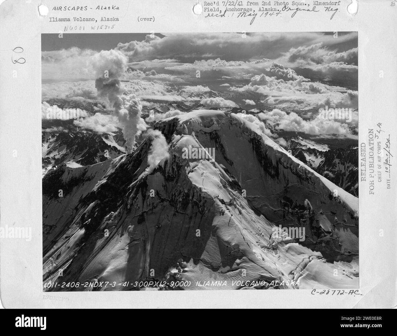 Alaska - Iliamna Volcano Stock Photo - Alamy