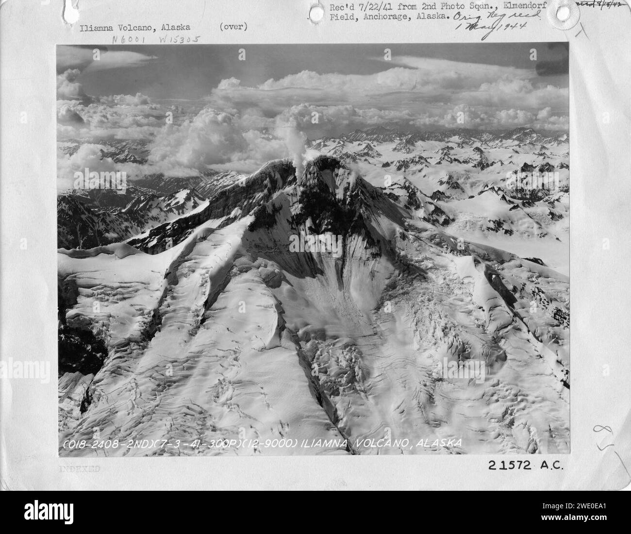 Alaska - Iliamna Volcano Stock Photo - Alamy