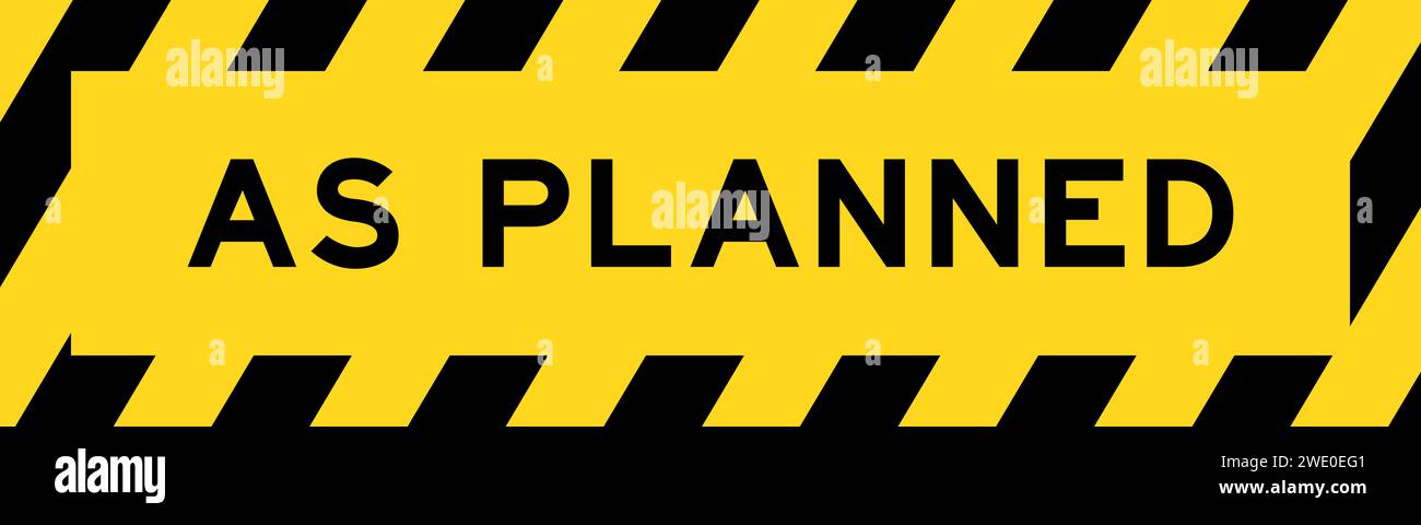 Yellow and black color with line striped label banner with word as ...