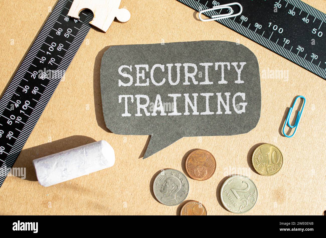 Security Training text button on keyboard, concept background Stock ...