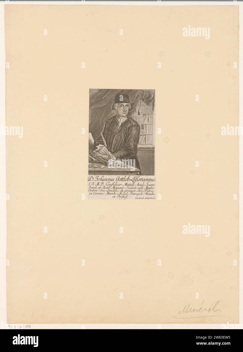 Porter Van Johann Gottlob Lehmann, Christian Benjamin Glassbach, 1734 ...