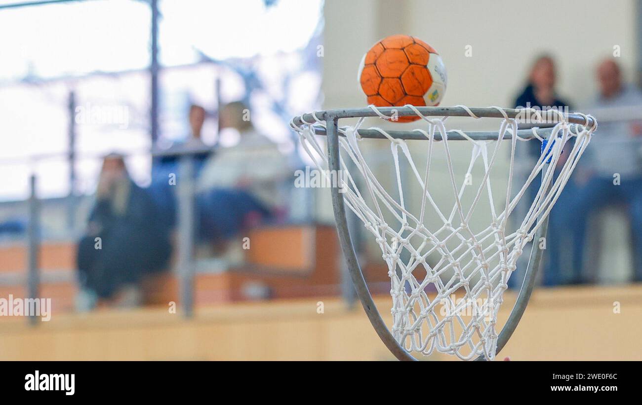 21.01.2024, Korbball Bundesliga, TSV Bergrheinfeld vs. TuS Helpup ...