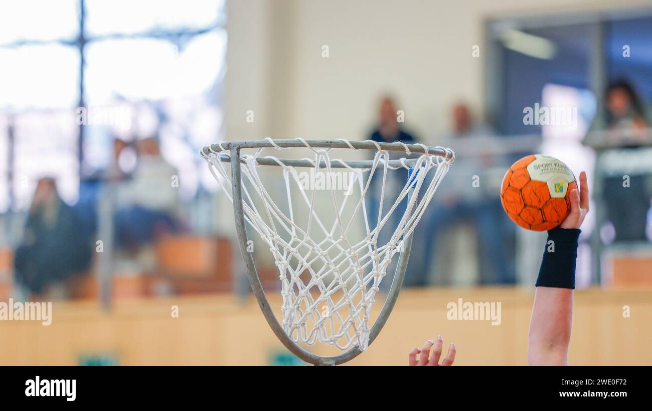 21.01.2024, Korbball Bundesliga, TSV Bergrheinfeld vs. TuS Helpup ...