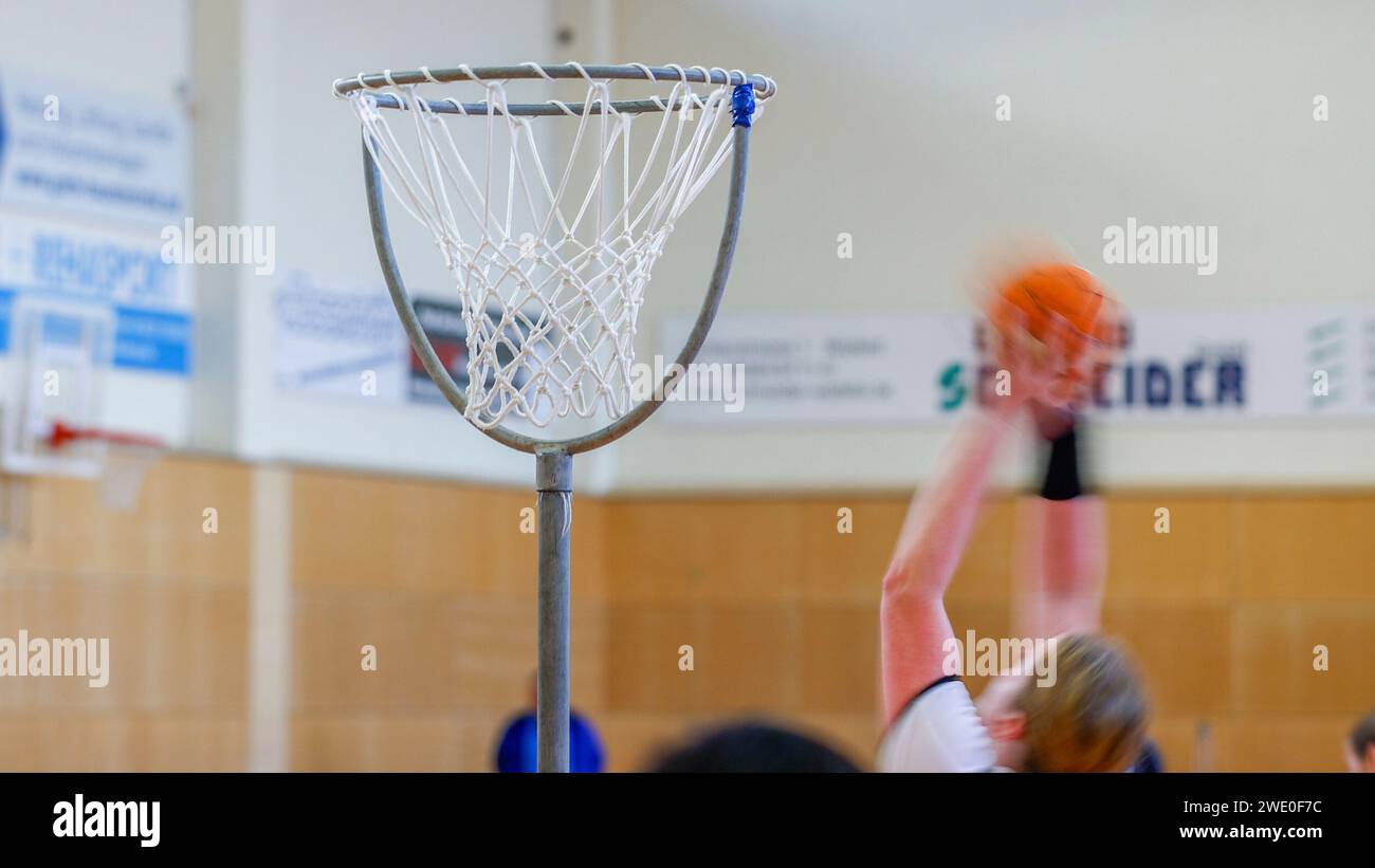 21.01.2024, Korbball Bundesliga, TSV Bergrheinfeld vs. TuS Helpup ...