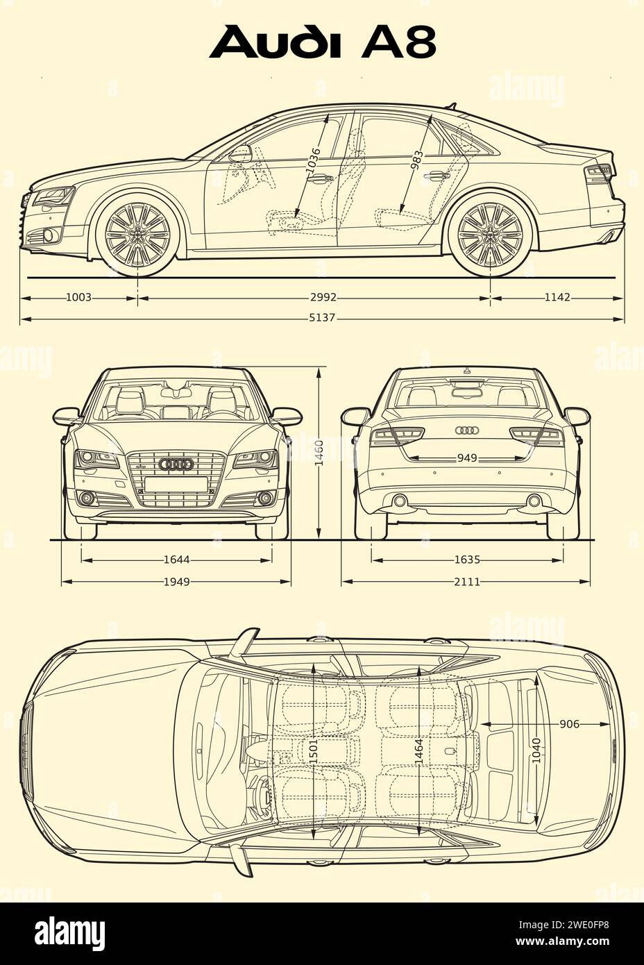 Audi a8 Stock Vector Images - Alamy
