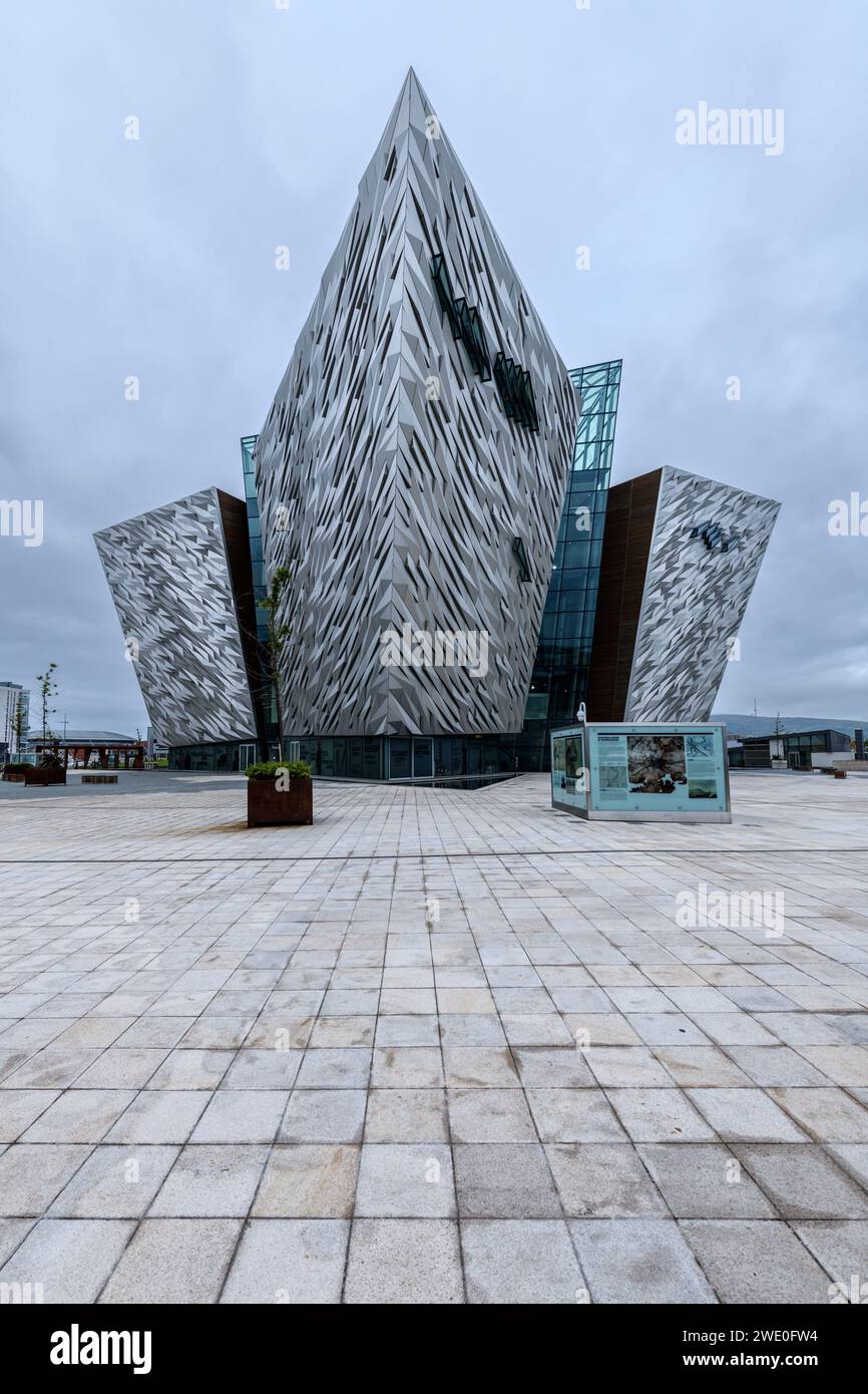 The modern Titanic Museum at Titanic Quarter, Belfast, Northern Ireland ...