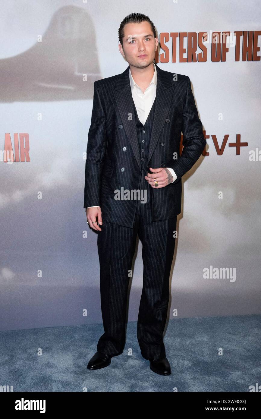 Raff Law poses for photographers upon arrival at the UK premiere of the ...