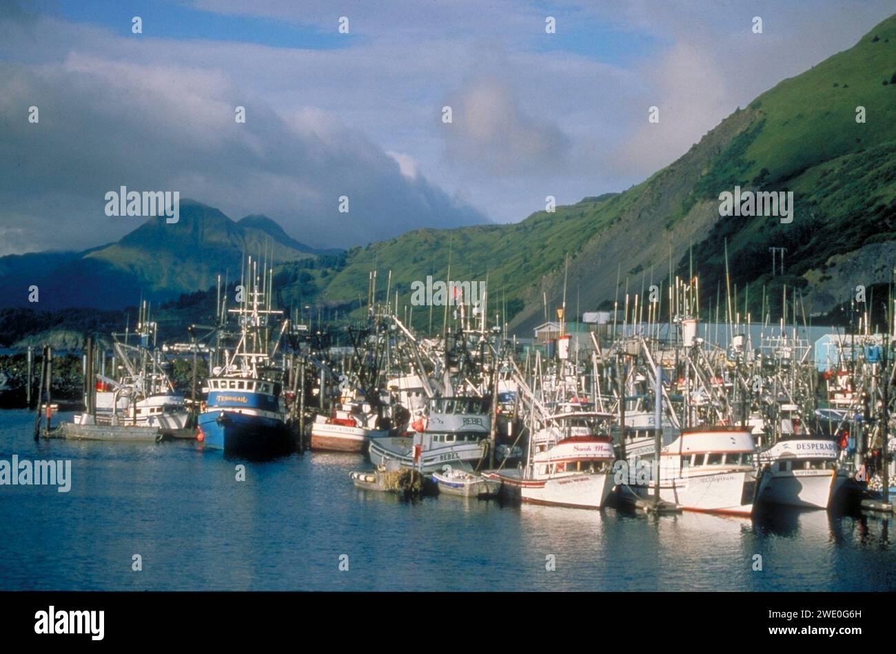 Alaska's Marine Highway - Kodiak Harbor Stock Photo - Alamy
