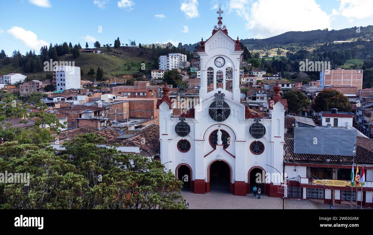Guarne, Antioquia - Colombia. January 03, 2024. Our lady of the ...