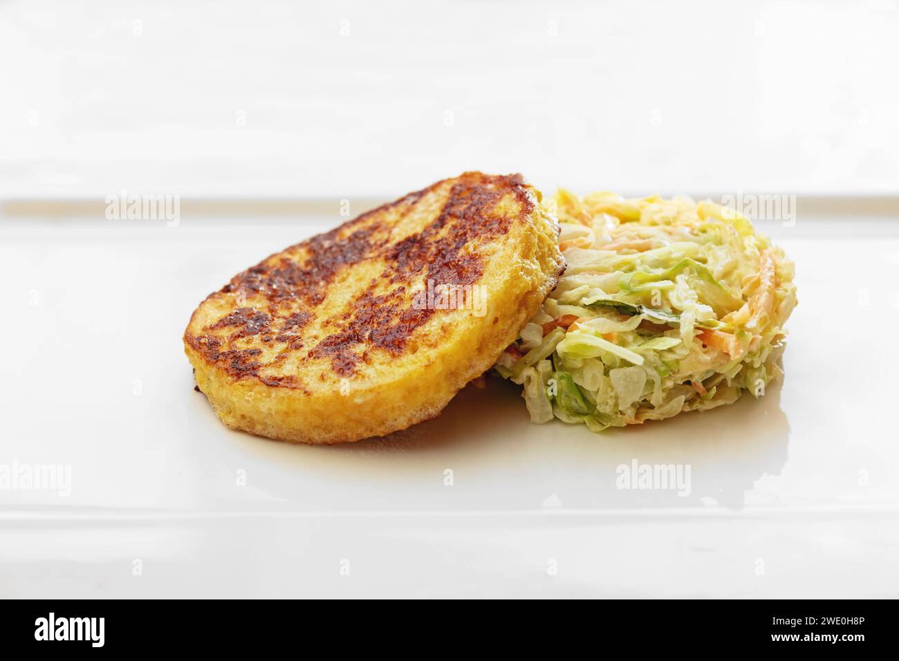 Flat bread dumpling and round shaped vegetables from carrots and ...