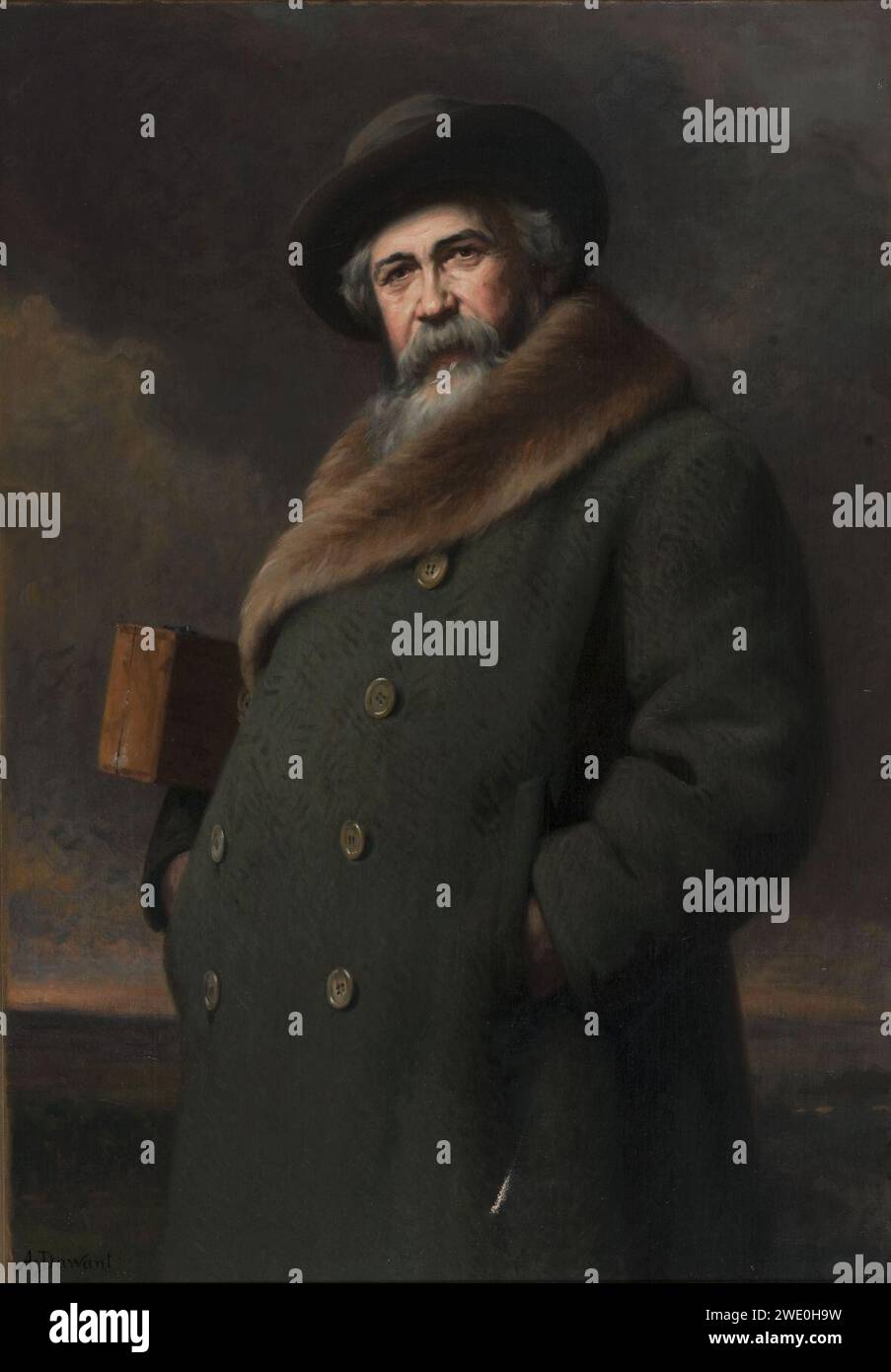 Albert Alphonse Dawant - Portrait d'Adrien Demont Stock Photo - Alamy