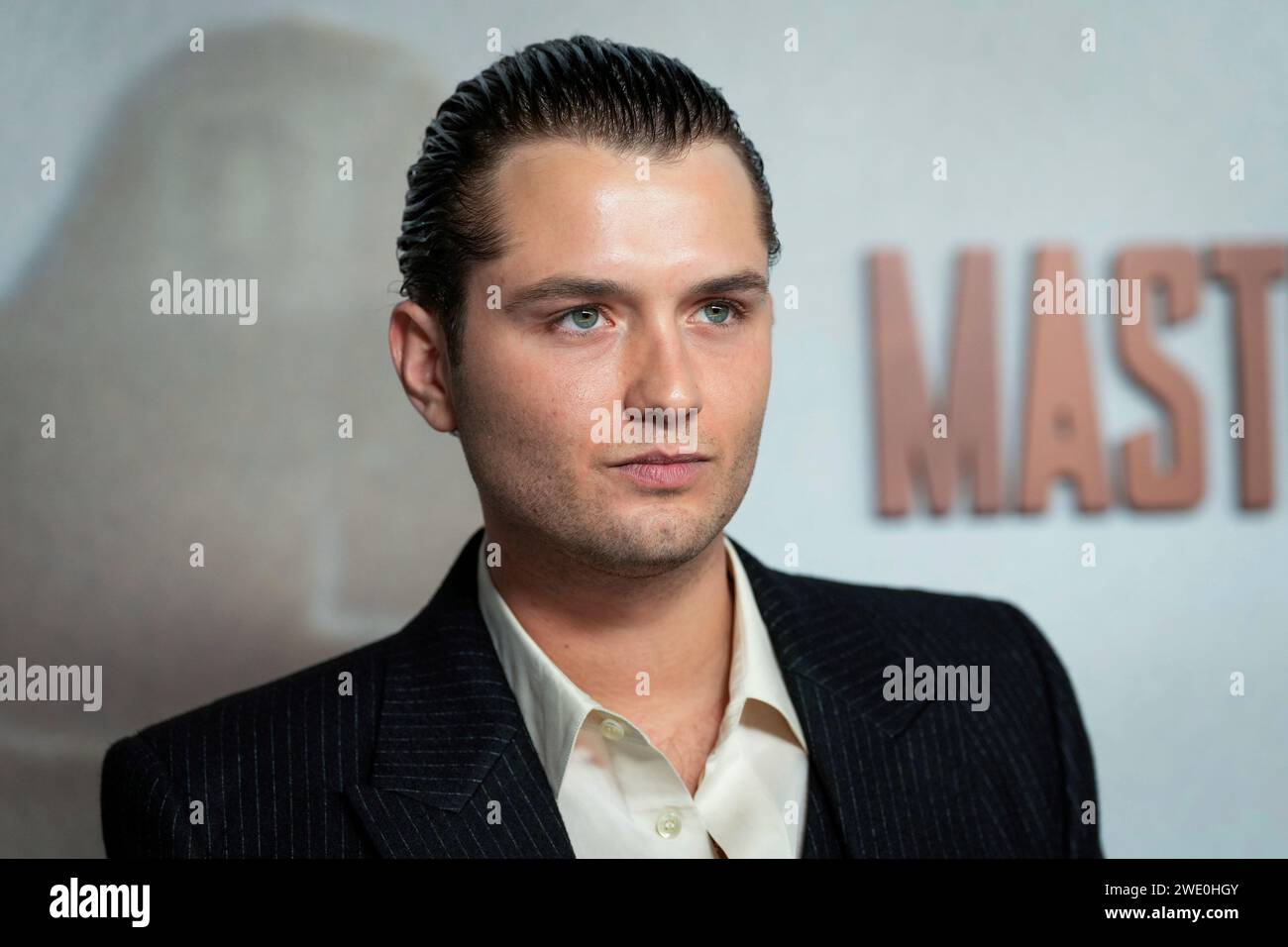 Raff Law poses for photographers upon arrival at the UK premiere of the ...