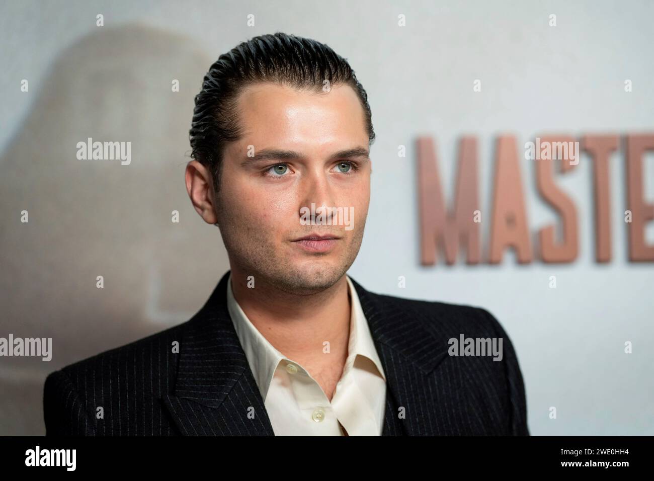 Raff Law poses for photographers upon arrival at the UK premiere of the ...