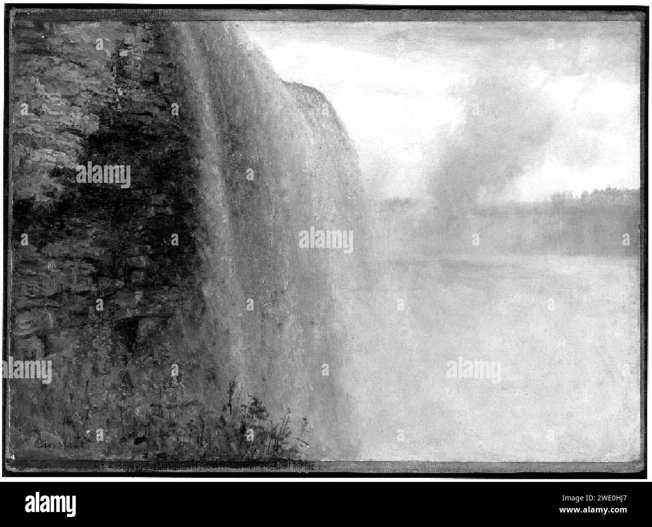 Albert Bierstadt - Niagara from the American Side Stock Photo - Alamy