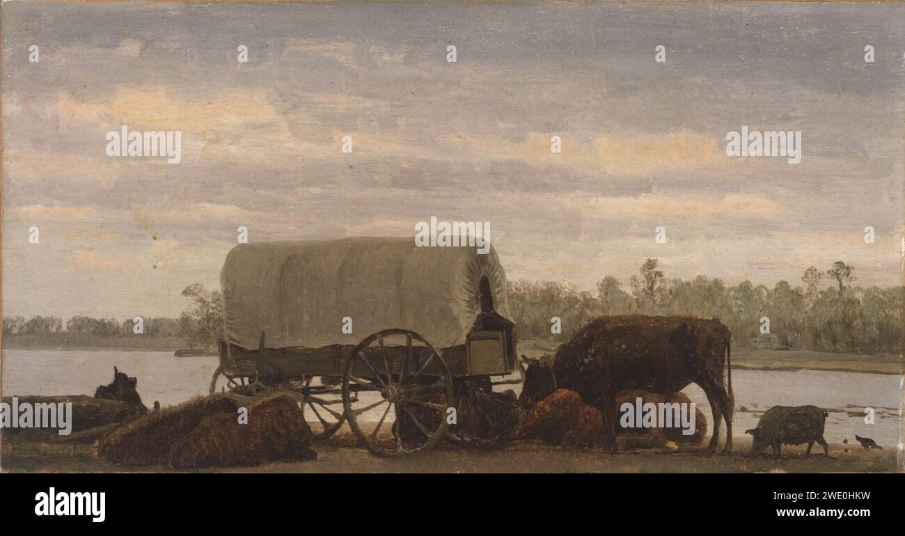 Albert Bierstadt - Nooning on the Platte Stock Photo - Alamy
