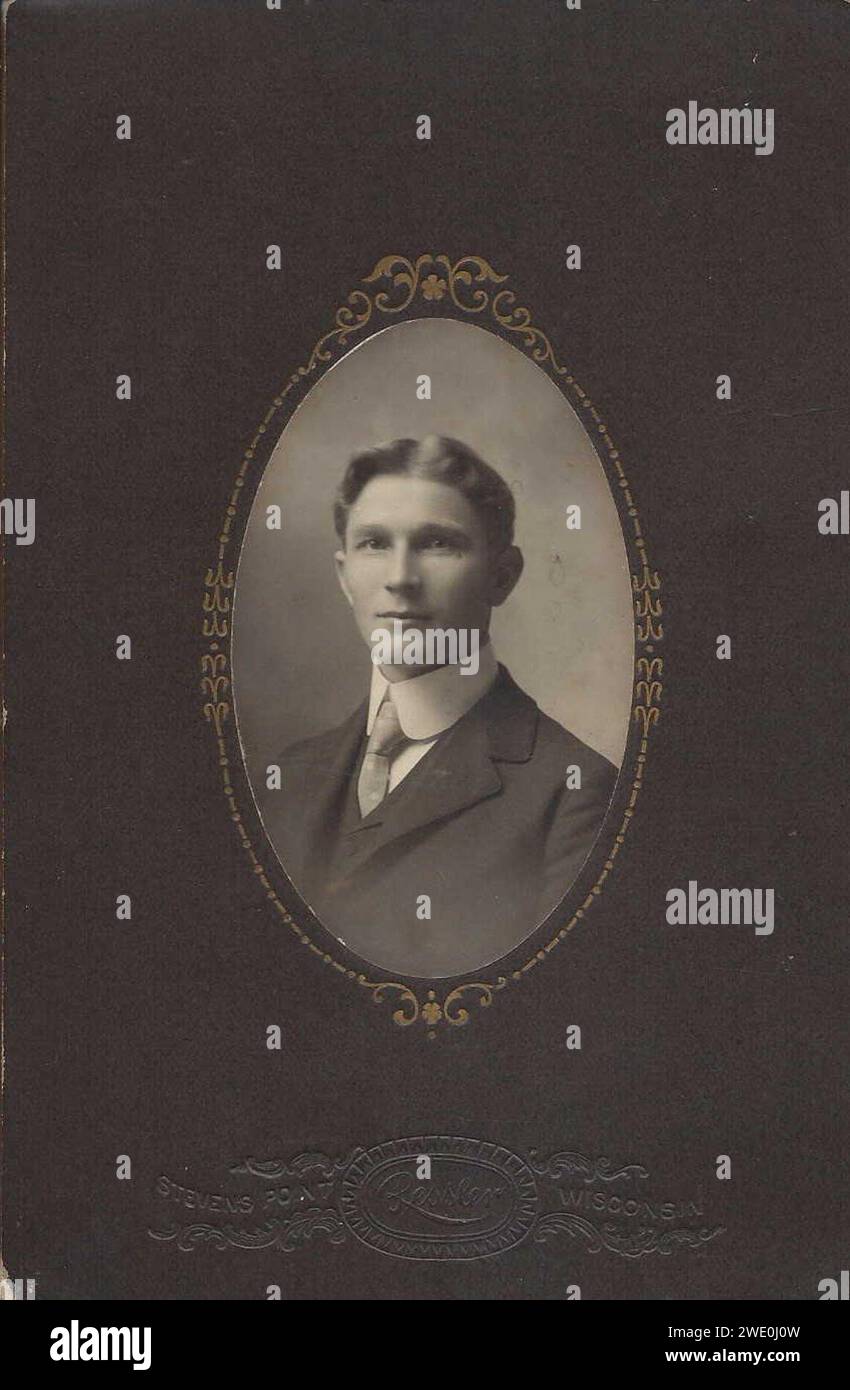 Albert D. Shimek (1873-1960) oval portrait Stock Photo - Alamy