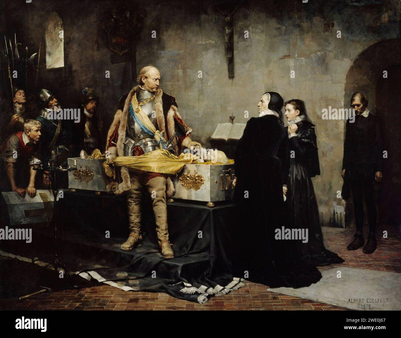 Albert Edelfelt - Duke Karl Insulting the Corpse of Klas Fleming Stock ...