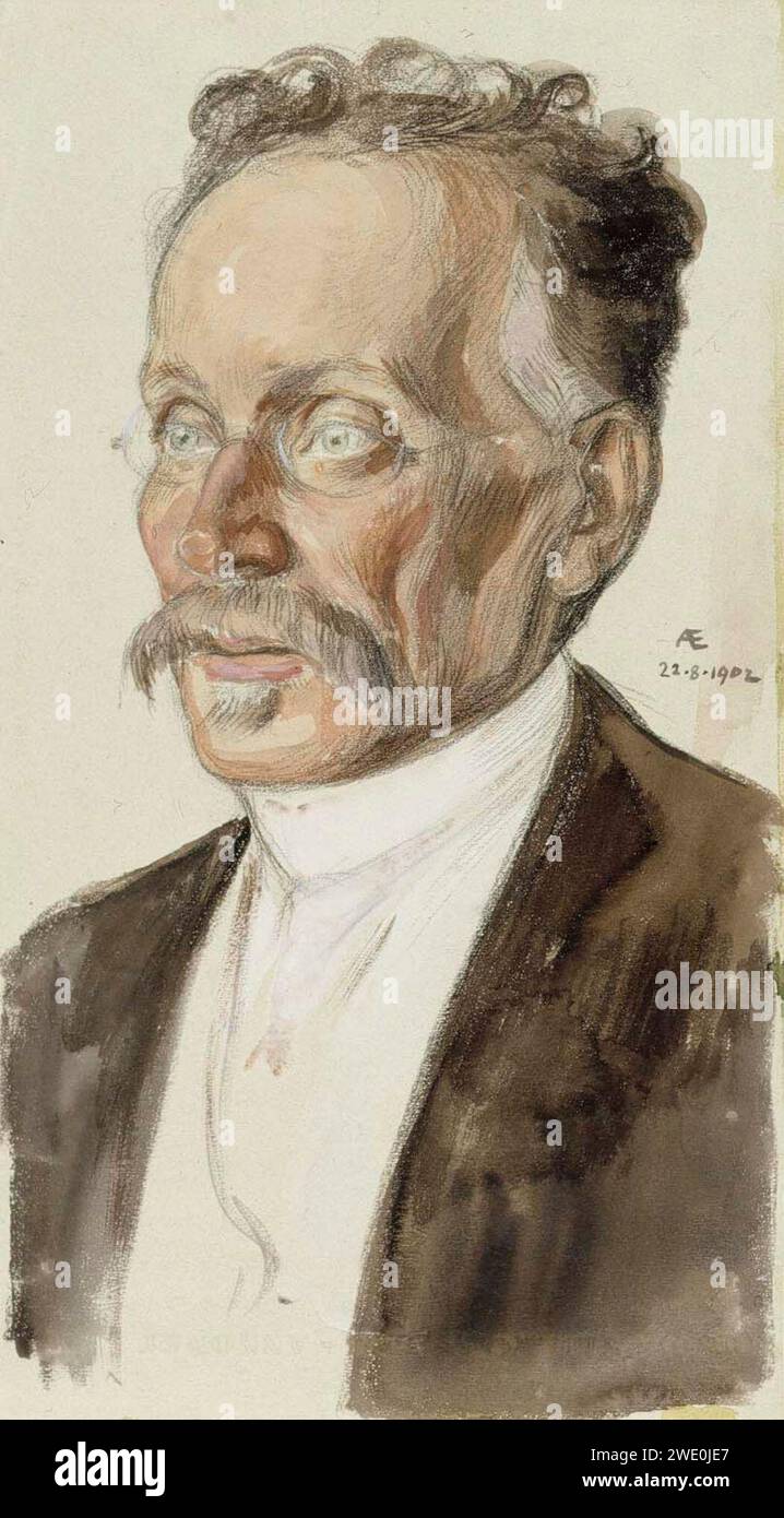 Albert Edelfelt - Portrait of Professor J.W. Runeberg Stock Photo - Alamy