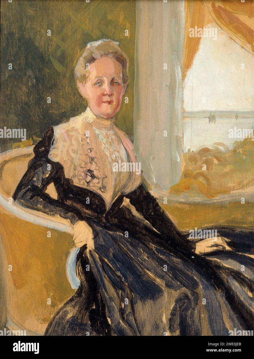 Albert Edelfelt - Portrait of Countess Elisabeth Wachtmaister ...