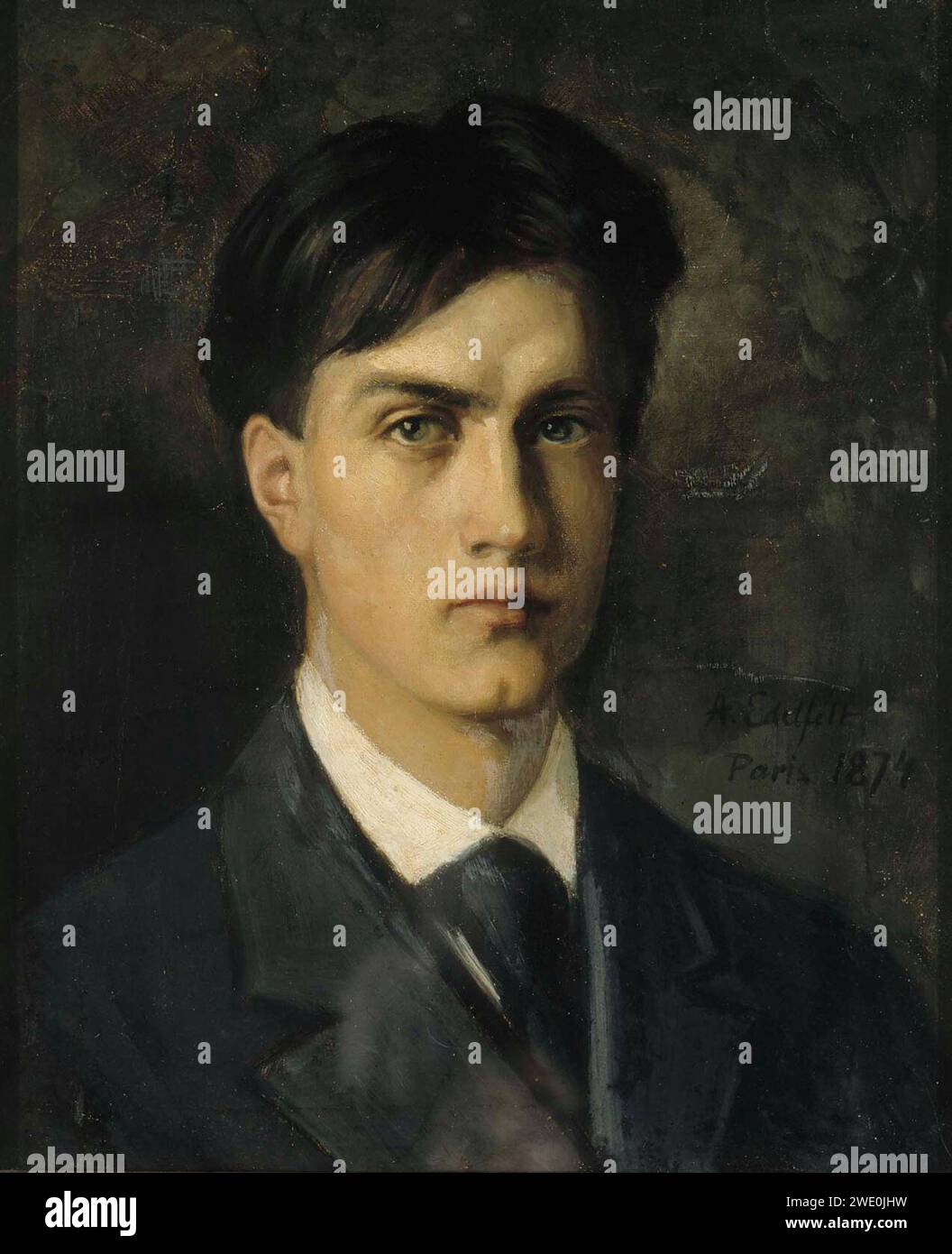 Albert Edelfelt - Self-Portrait Stock Photo - Alamy