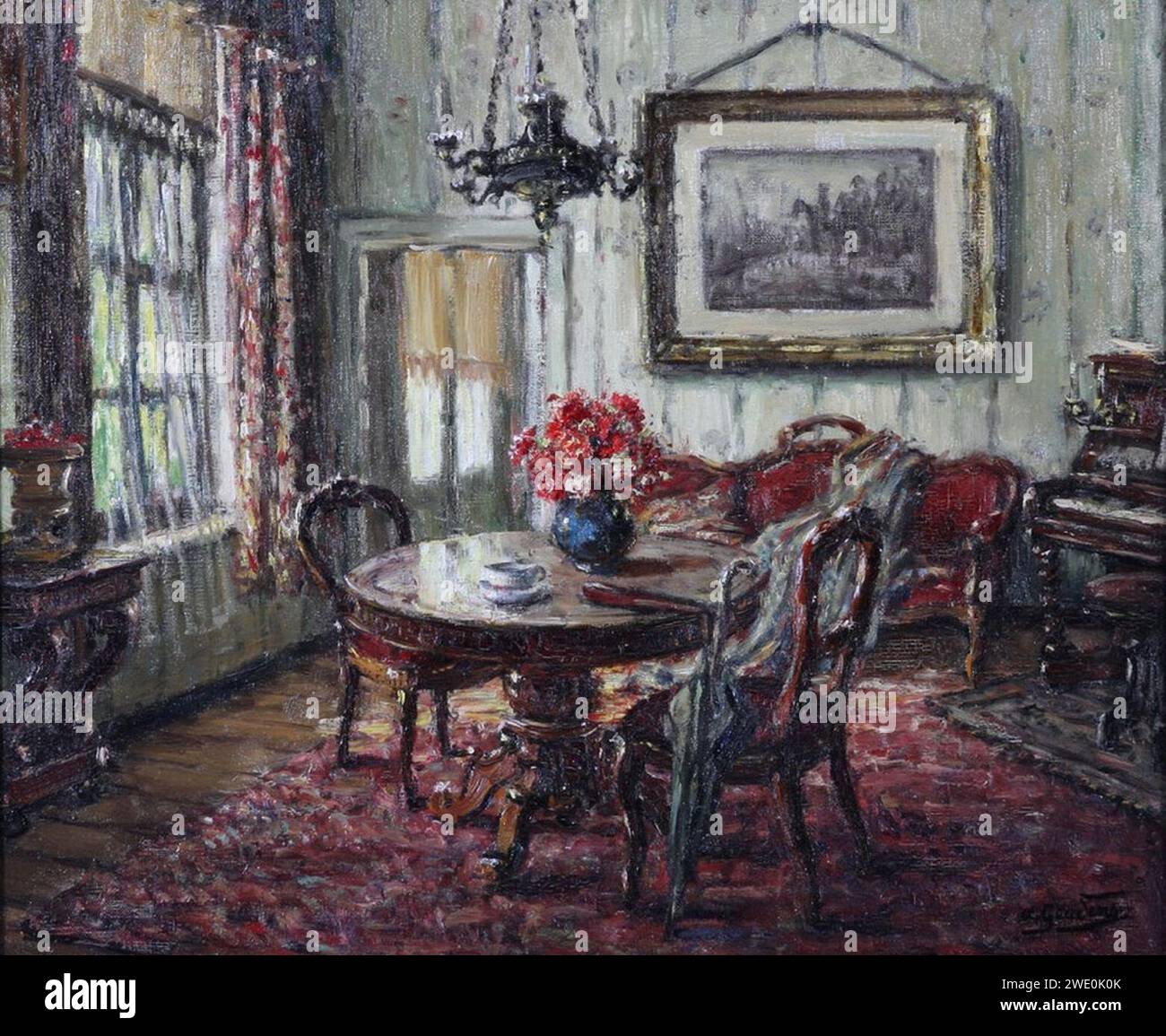 Albert Geudens - Indoor scene Stock Photo - Alamy