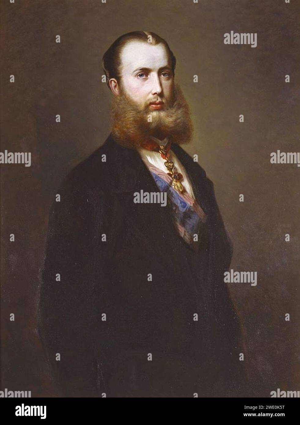 Albert Graefle (1807-89) - Maximilian, Archduke of Austria and Emperor of Mexico (1832-67 Stock ...