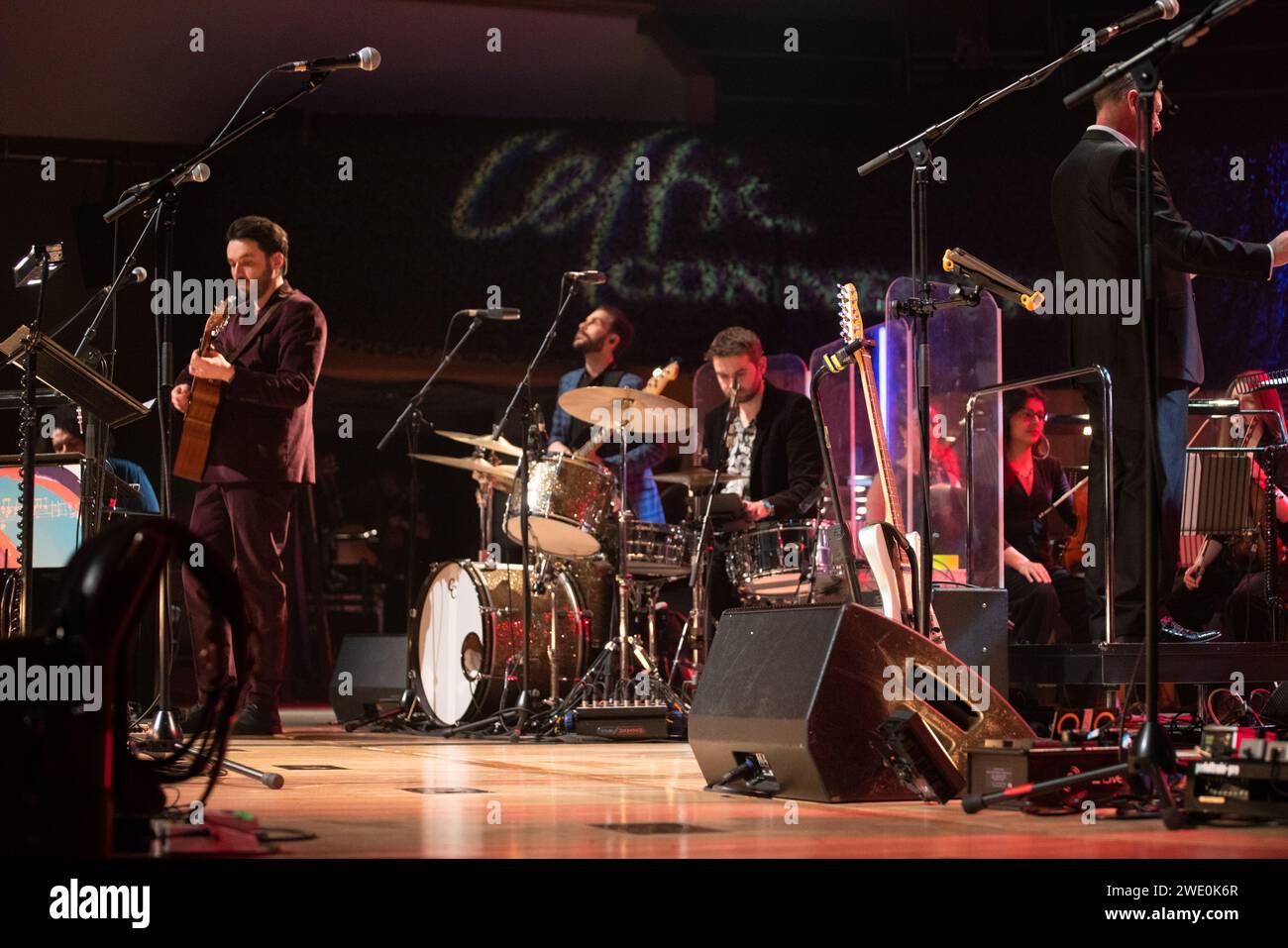 Glasgow Scotland. 21 January 2024. Roddy Hart, Scottish singer ...
