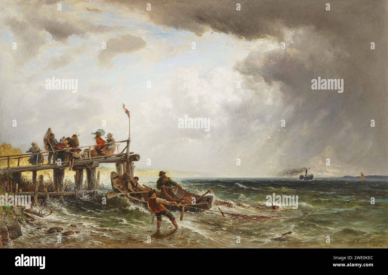 Albert Kappis - Aufziehendes Gewitter am Starnberger See Stock Photo ...