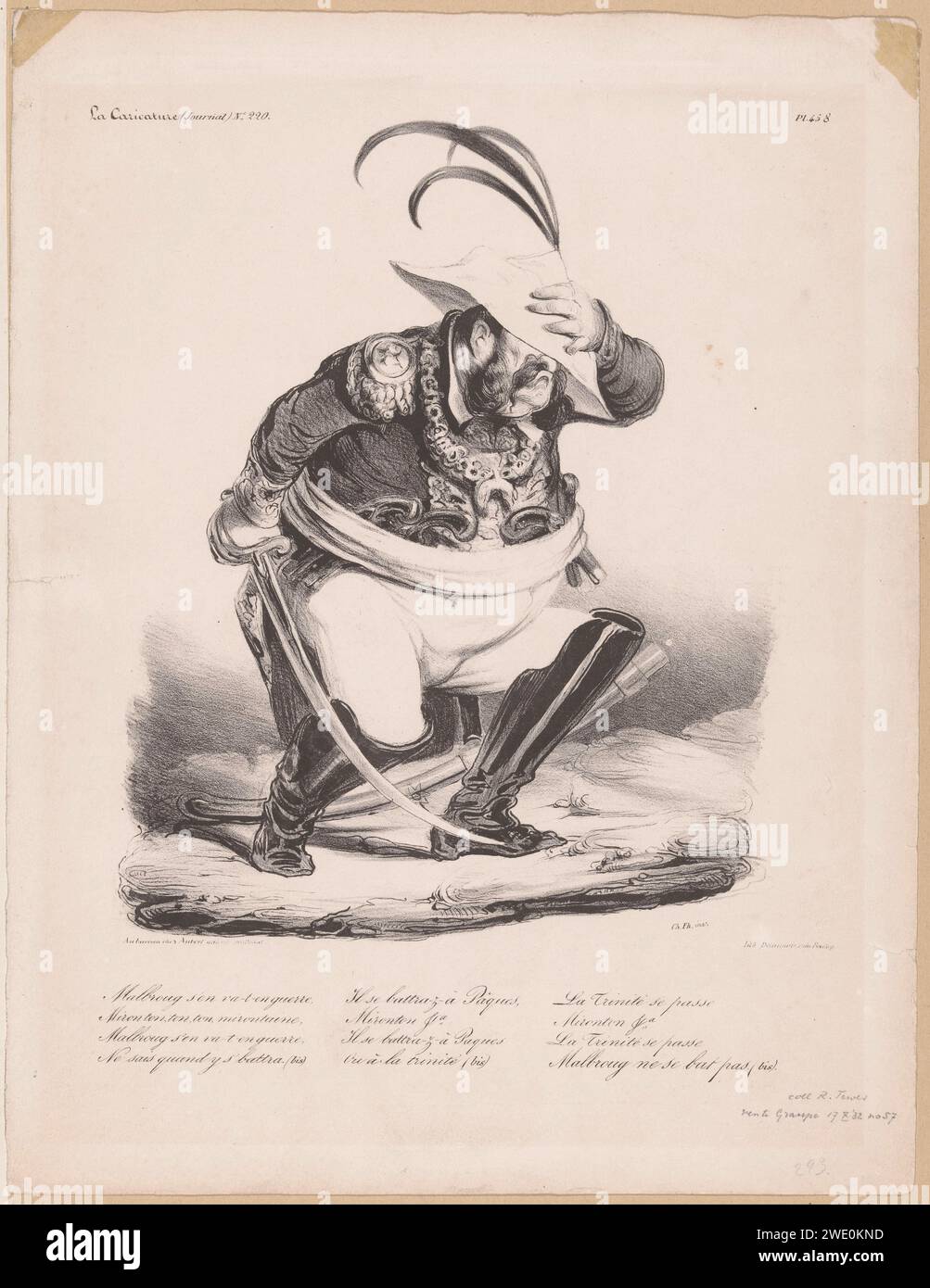 Caricature of King Louis Philip I of France in the war against Spain ...