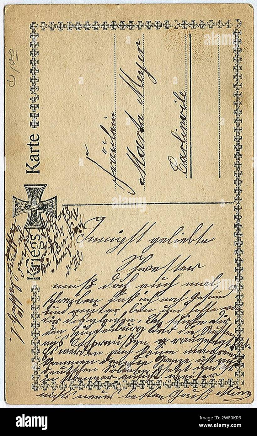 Albert Meyer Gustav Liersch Berlin Kr. 98 Paul von Hindenburg Hannover ...