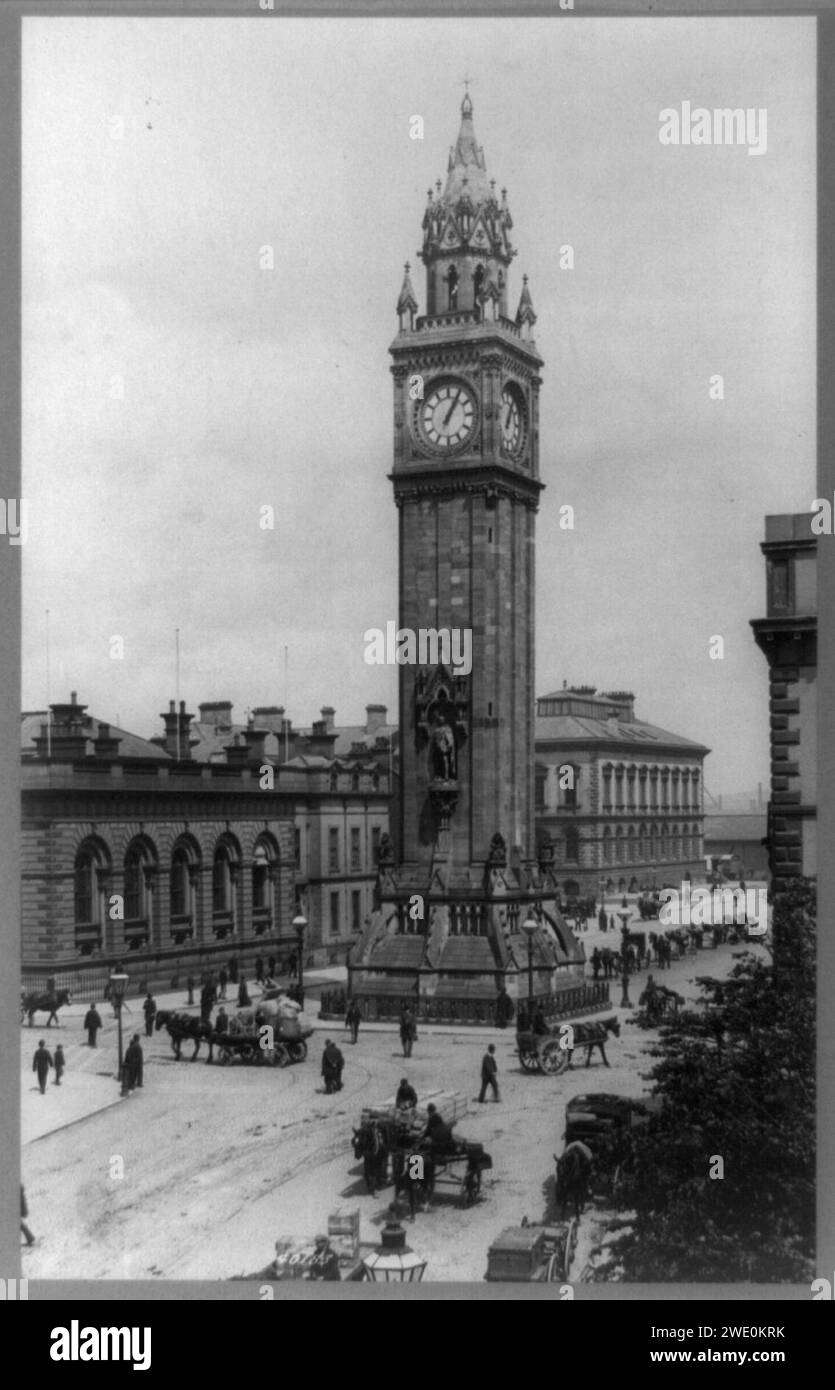 Albert Memorial Clock Tower, Belfast, Ireland Stock Photo - Alamy