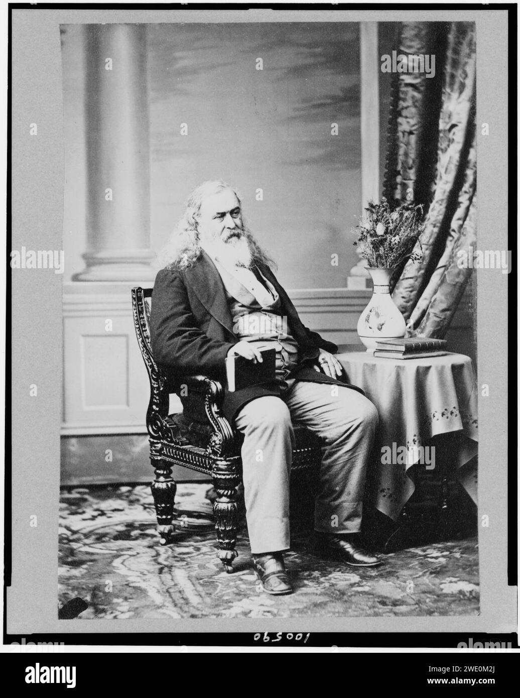 Albert Pike, full-length portrait, seated, facing right Stock Photo - Alamy