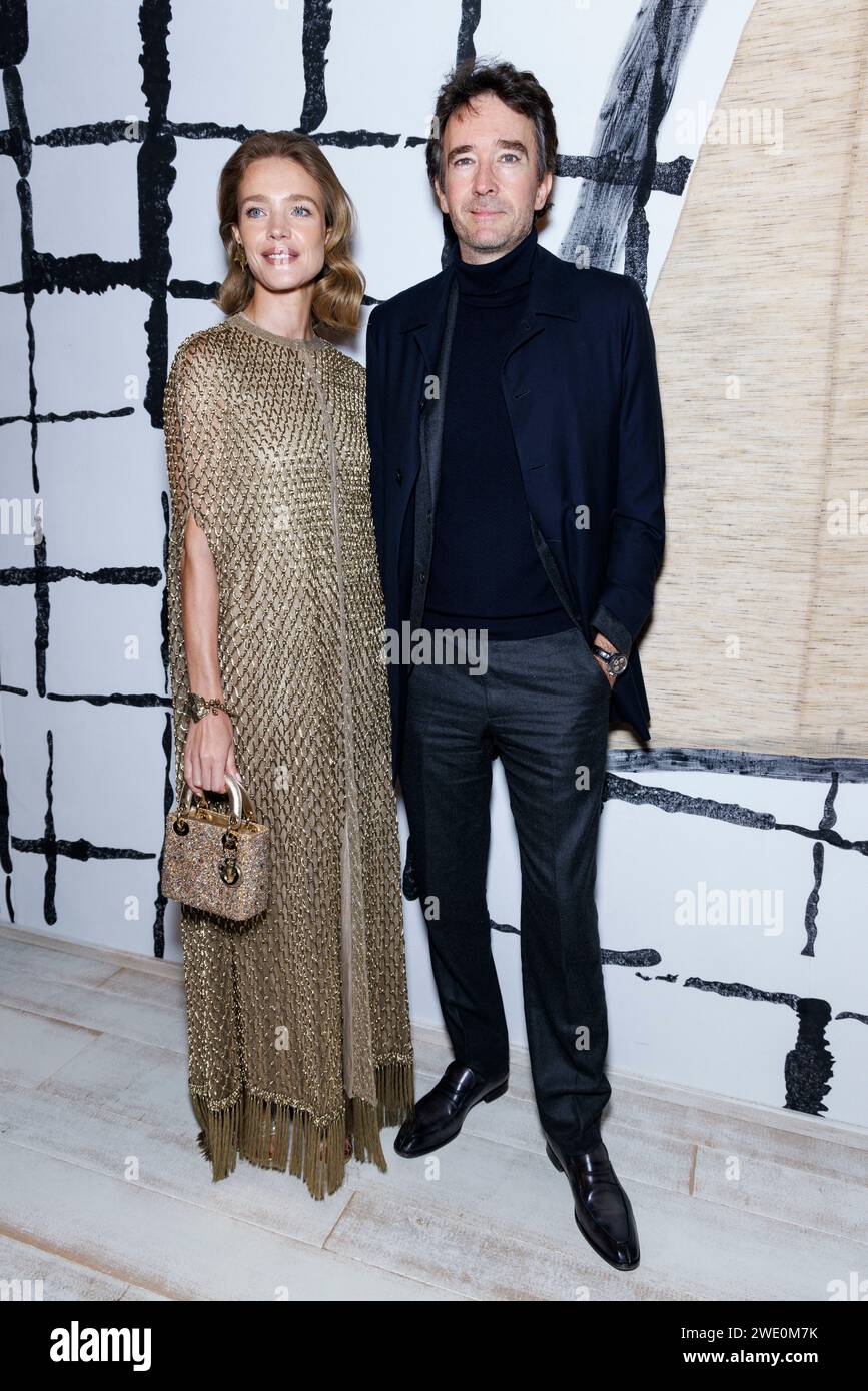 Paris, France. 22nd Jan, 2024. Natalia Vodianova and Antoine Arnault ...