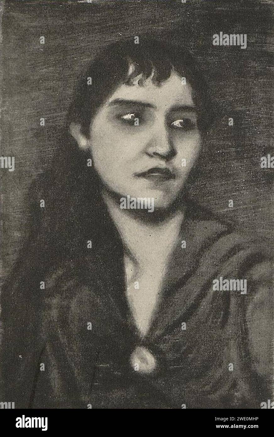 Albert von Keller - Bildnis einer Frau Stock Photo - Alamy