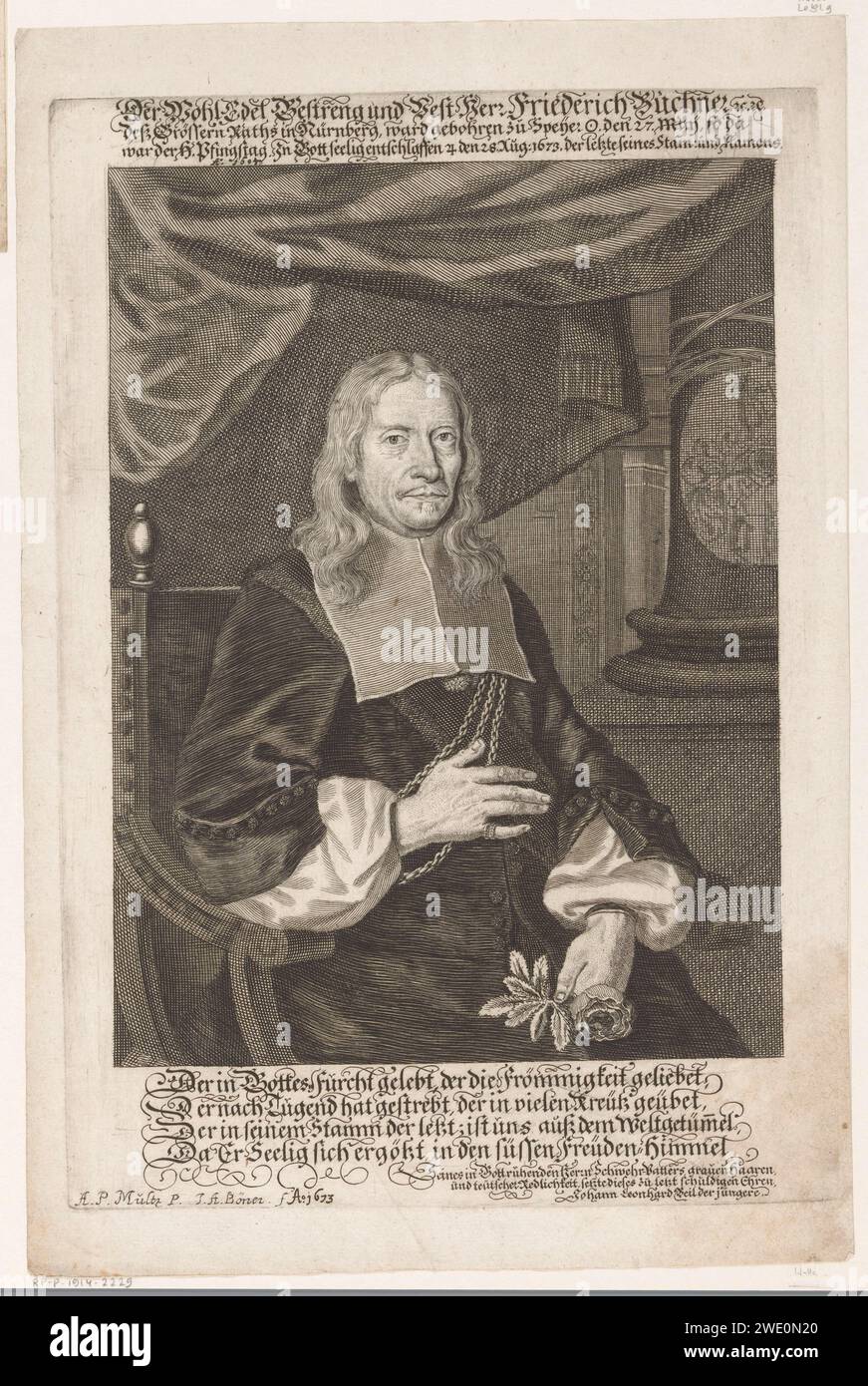 Porter van Friedrich in Buchner, Johann Alexander Bönmer, After Andreas ...