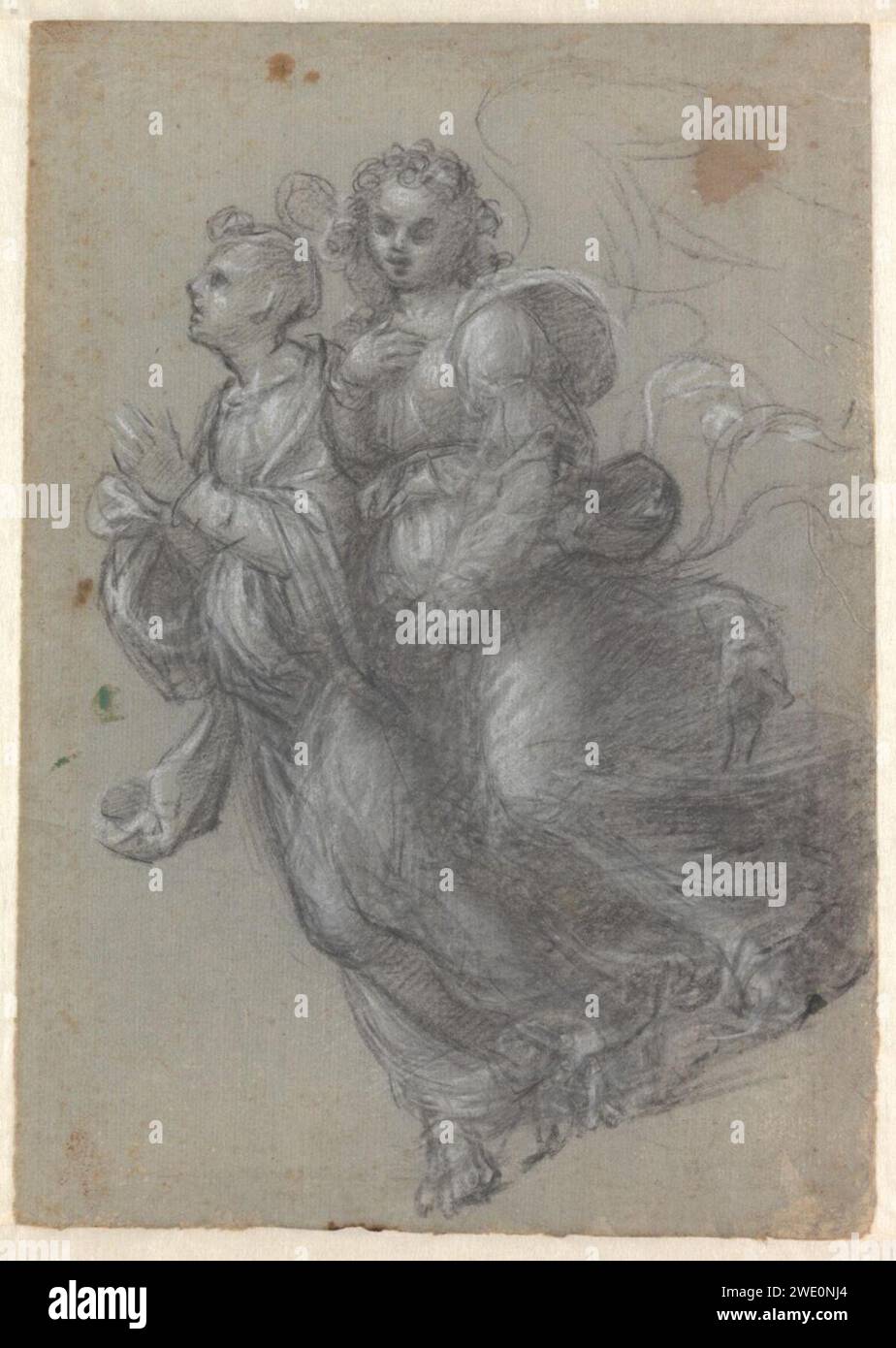 Albertinelli - Study for Two Flying Angels, I 563 M 201 (PK Stock Photo ...