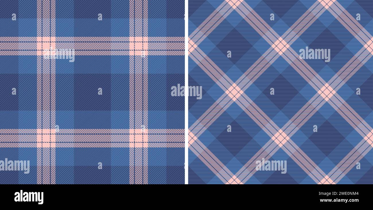 Texture fabric background of plaid tartan pattern with a textile vector ...