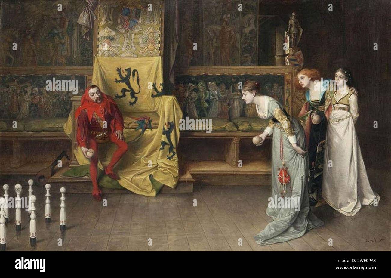 Albrecht De Vriendt - 15th century court game Stock Photo - Alamy