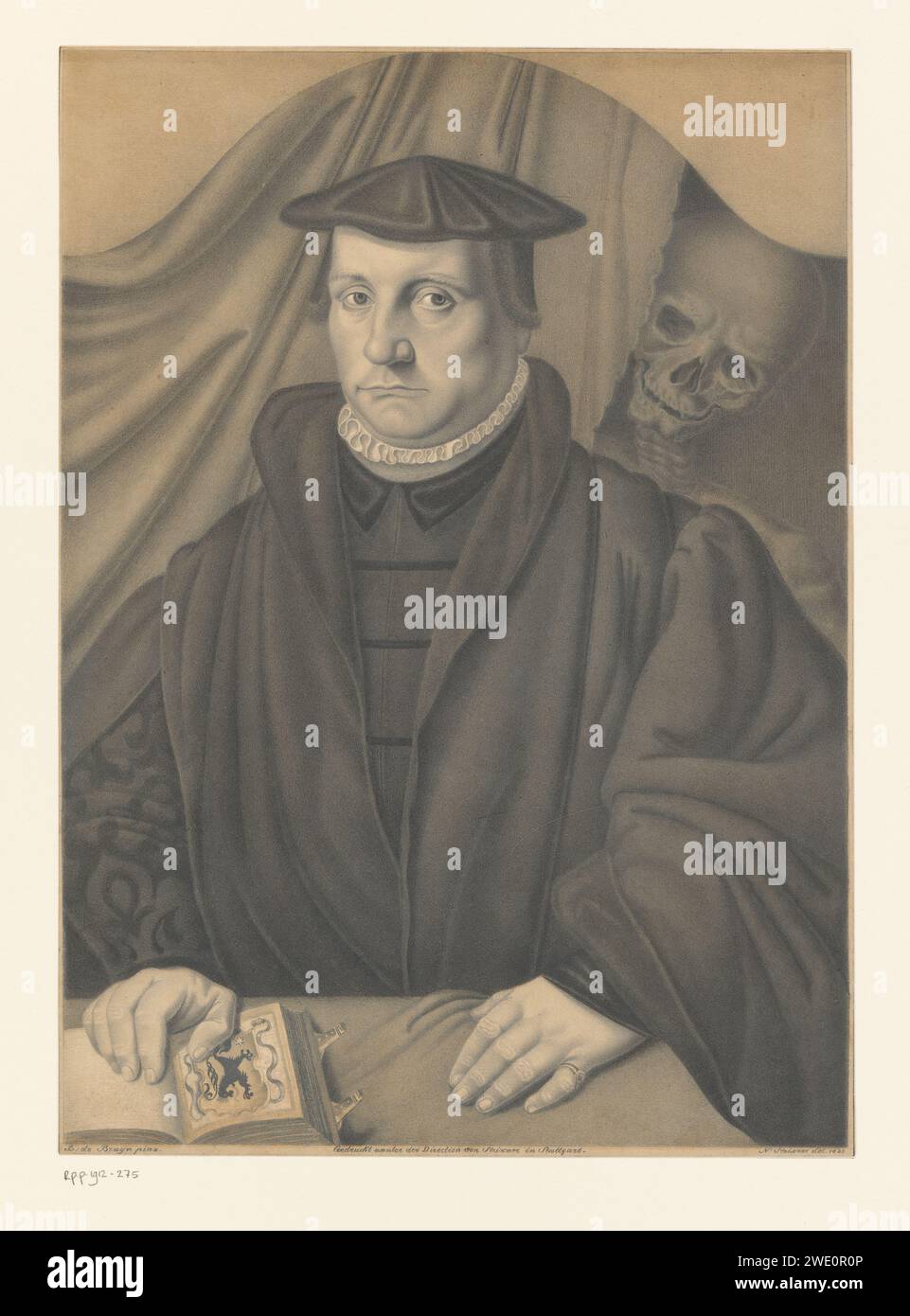 Portrait man skeleton behind hi-res stock photography and images - Alamy