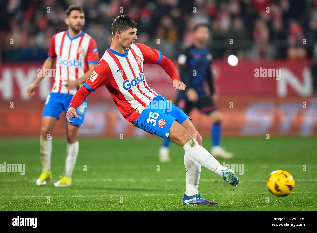 Girona, Spain. 21st Jan, 2024. Antal Yaakobishvili of Girona FC during the La Liga EA Sports ...