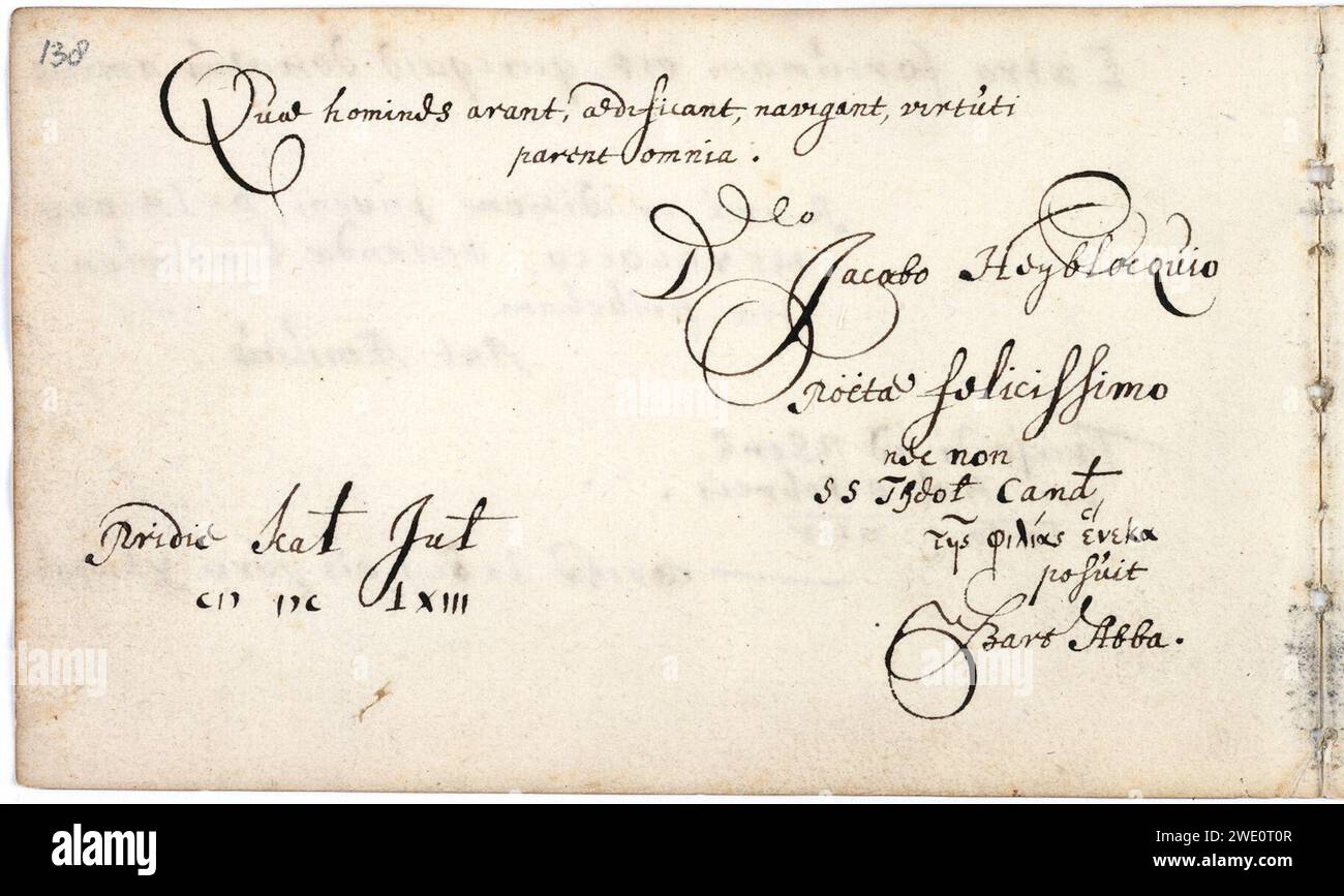 Album amicorum Jacob Heyblocq KB131H26 - p138 - Bartholomaeus Abba ...
