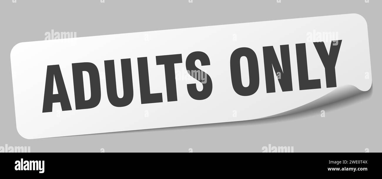 Restricted to adults Stock Vector Images - Alamy