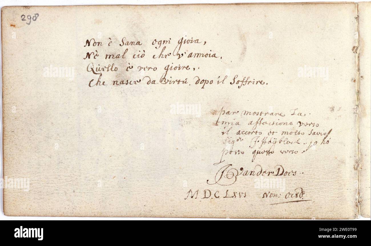 Album amicorum Jacob Heyblocq KB131H26 - p298 - Jacob van der Does ...