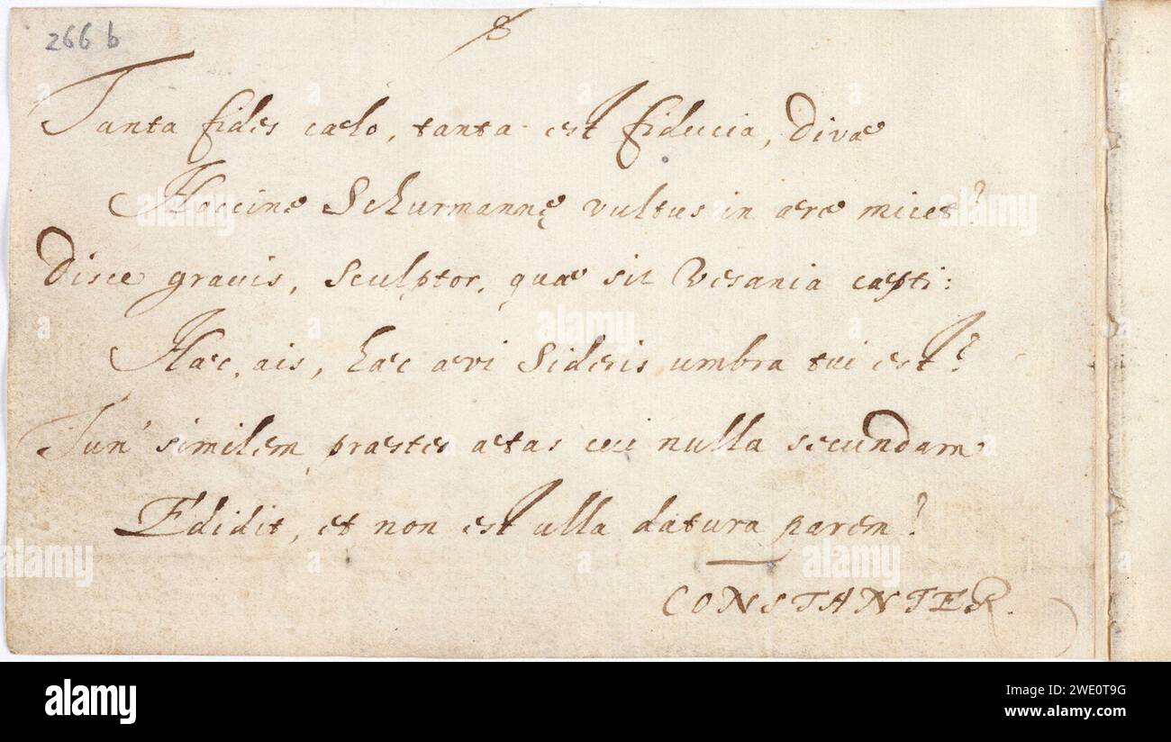 Album amicorum Jacob Heyblocq KB131H26 - p266b - Constantijn Huygens ...