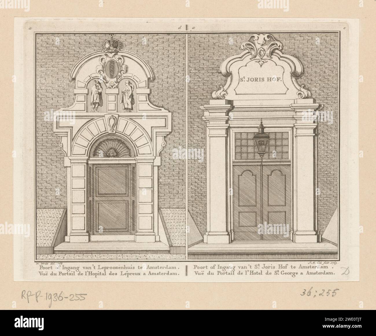 Gate of the Leprozenhuis and the St. Jorishof, the former Leprozenhuis ...