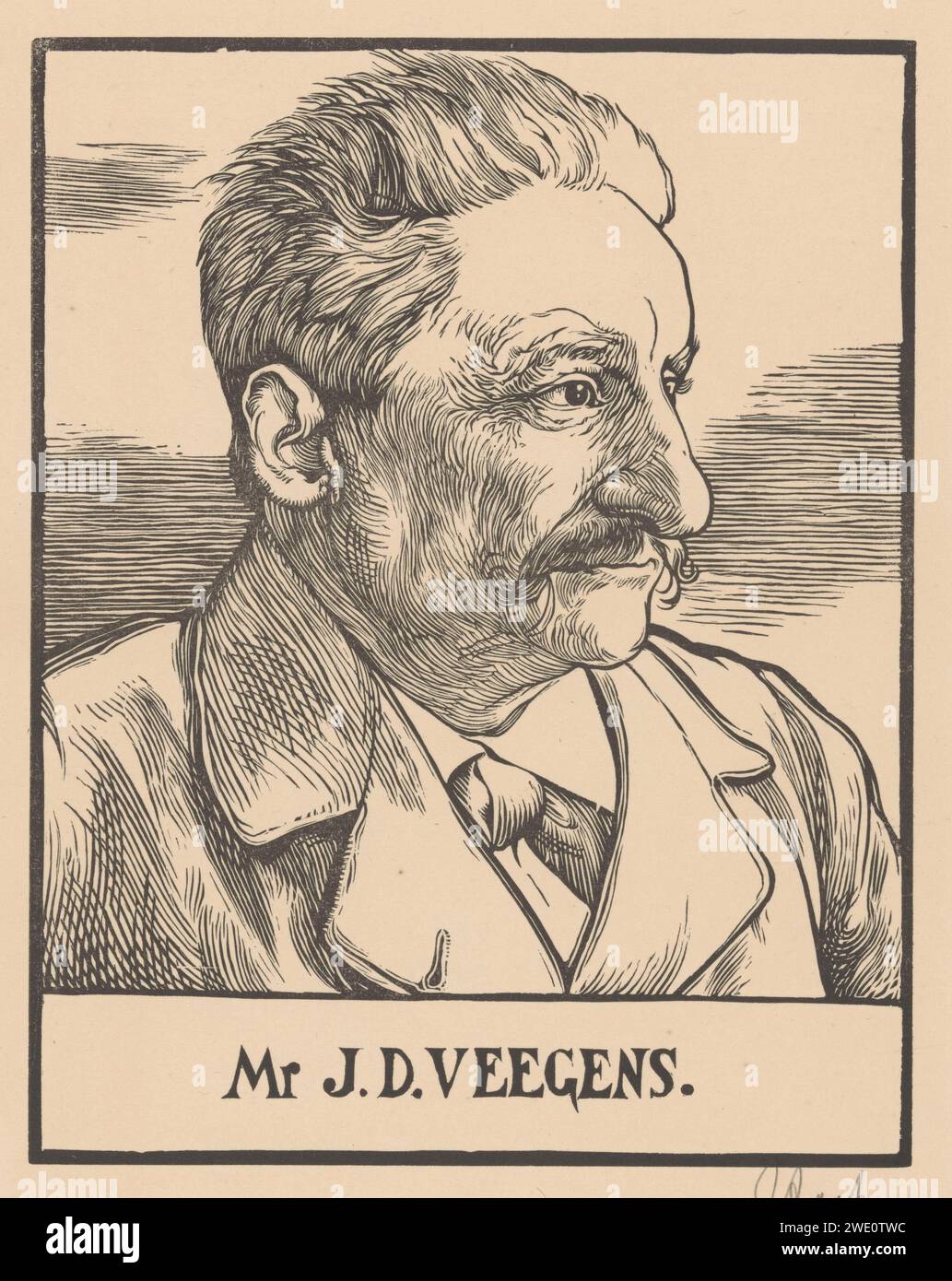Portrait of Mr. J.D. Veegens, Johannes Josephus Aarts, 1881 - 1931 ...