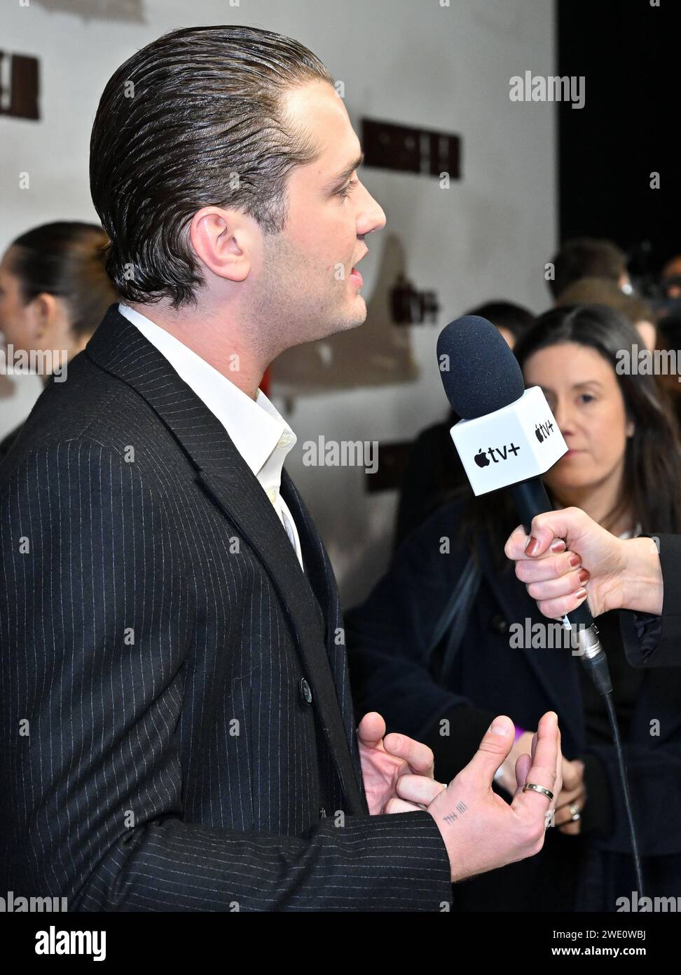 London, UK, 22 January 2024. Raff Law on the Red Carpet for the UK ...