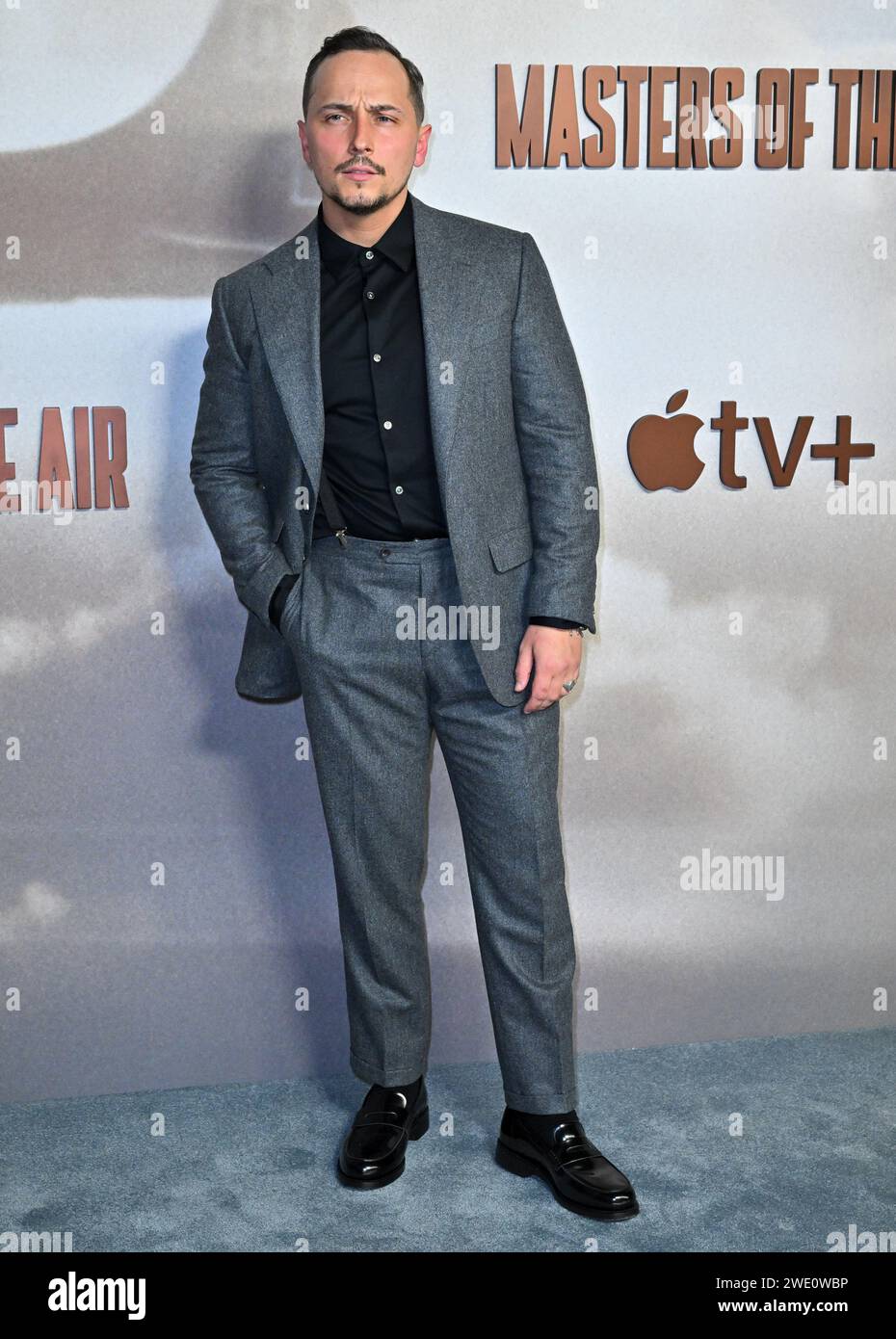 London, UK, 22 January 2024. Elliot Warren on the Red Carpet for the UK ...